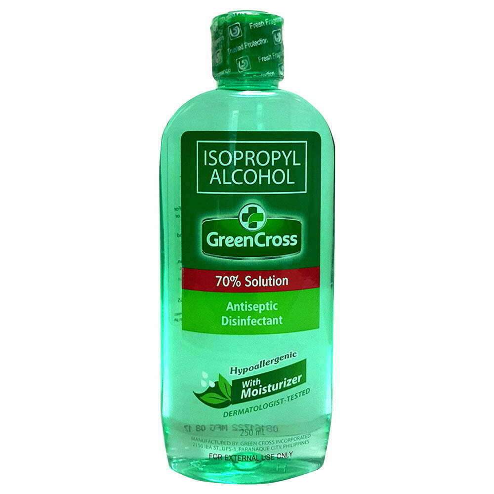 Green Cross Isopropyl Alcohol 70% Solution with moisturizer- Gulf Physio