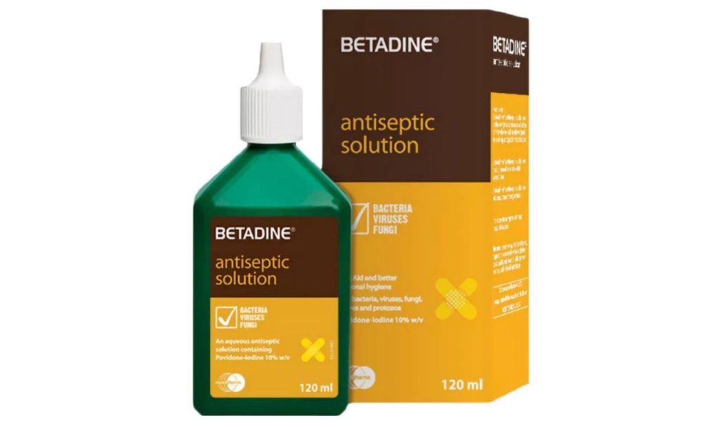Betadine Antiseptic Solution 120ml - GulfPhysio - UAE's Online Physiotherapy Store