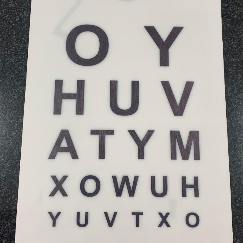 Eye Test Board - GulfPhysio - UAE's Online Physiotherapy Store