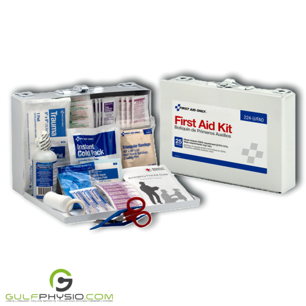 First Aid Only 25 Person First Aid Kit, Metal Case - GulfPhysio - UAE's ...