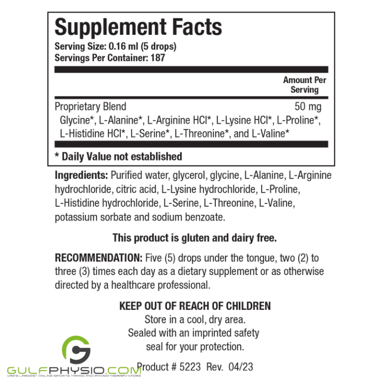 Biotics Research Amino Acid Quick-Sorb - GulfPhysio - UAE's Online ...